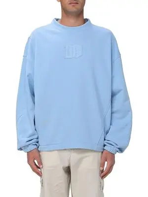 Dolce & Gabbana Cotton Sweatshirt With Dg Monogram Patch - Gnawed Blue