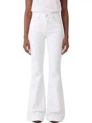 DONDUP Flared Cotton Denim Jeans - Milk