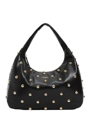 TWINSET Hobo Bag With Stud Embellishments - Black