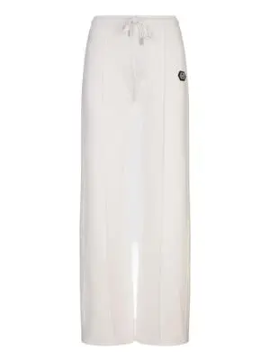 Philipp Plein Embellished Logo Trousers - White