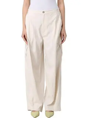 Pinko Cotton Cargo Trousers - Sand
