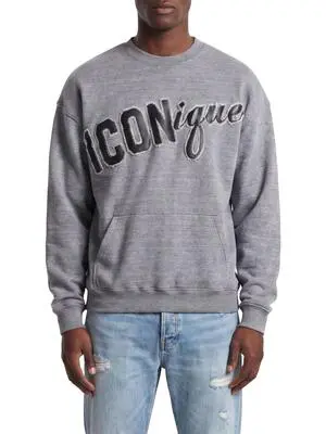 Dsquared2 Cotton Crew Neck Sweatshirt - Grey