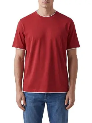 Brunello Cucinelli T-shirt Men Colour Cherry