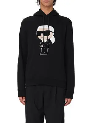 Karl Lagerfeld Embroidered Hoodie - Black