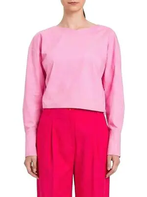 TWINSET Stretch Cotton Blouse - Pink