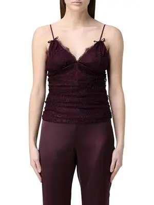 Pinko Lace Evening Top - Red