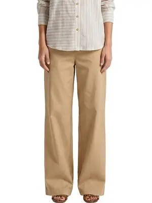 Momoni Belted Cotton-lyocell Blend Trousers - Brown