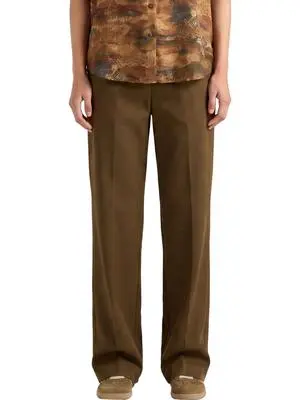 Momoni Belted Cotton-lyocell Blend Trousers - Military