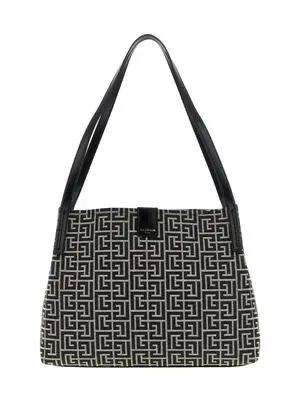 Balmain Monogram Shoulder Bag - White