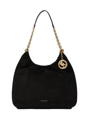 Michael Kors Suede Shoulder Bag - Black