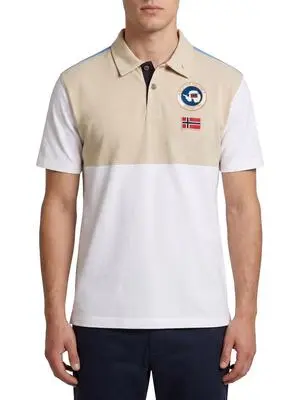 NAPAPIJRI Cotton Polo Shirt With Logo - White