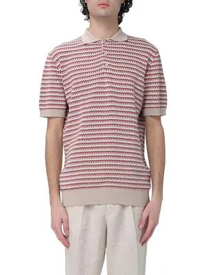 MANUEL RITZ Knitted Polo Shirt - Beige