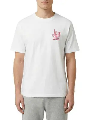 NEW BALANCE Printed Cotton T-shirt - White