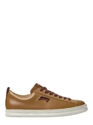 CAMPER Camper Brown Leather Lace-Up Sneakers