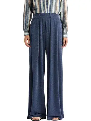 Momoni Palazzo Trousers - Blue