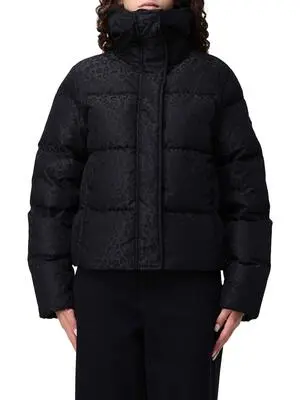 COLMAR Colmar Quilted Jacket With Animal Print Black