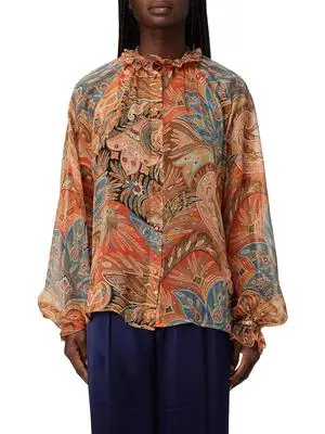 Etro Paisley Print Silk And Cotton Shirt - Multicolor