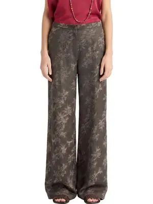 Momoni Palazzo Pants - Brown