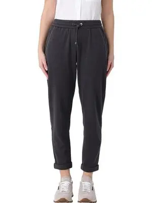 Brunello Cucinelli Drawstring Trousers - Black