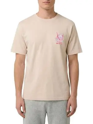 NEW BALANCE Printed Cotton T-shirt - Brown