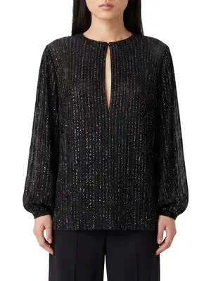 Missoni Missoni Sequined Lurex Jersey Blouse Black
