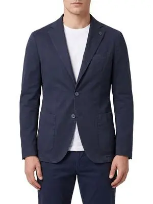 SANTANIELLO Cotton Single-breasted Blazer - Blue