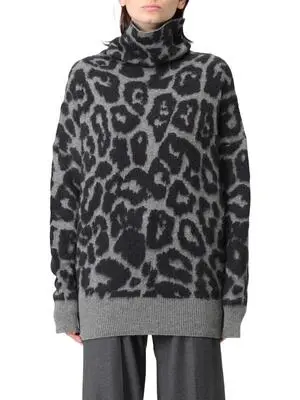 Stella McCartney Leopard Print Turtleneck Jumper - Black