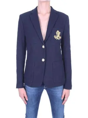 Ralph Lauren Single-breasted Cotton Blend Blazer - Blue