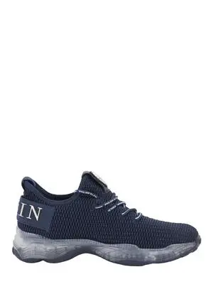 Philipp Plein Low-top Technical Knit Lace-up Sneakers - Blue