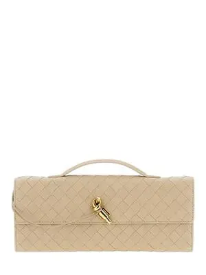 Bottega Veneta Woven Clutch - Beige