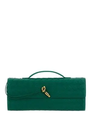 Bottega Veneta Woven Clutch - Grass Green