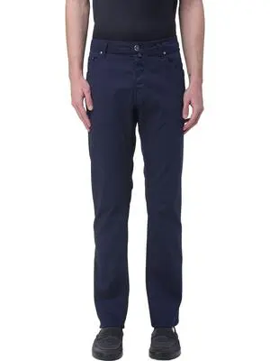 Jacob Cohen Slim Fit Stretch Cotton Trousers - Blue