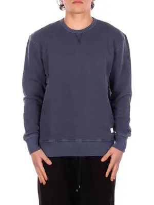 FAY Cotton Crewneck Sweatshirt - Blue