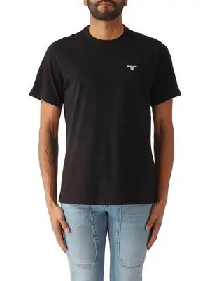 Barbour Cotton T-shirt With Logo - Black