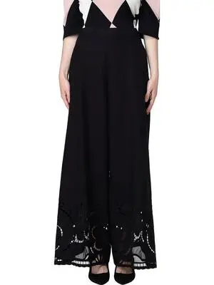 Liviana Conti Wide Leg Palazzo Trousers - Black