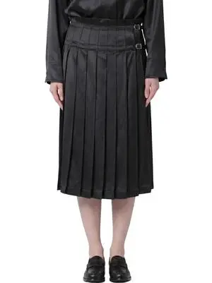 DURAZZI MILANO Pleated Midi Skirt - Grey