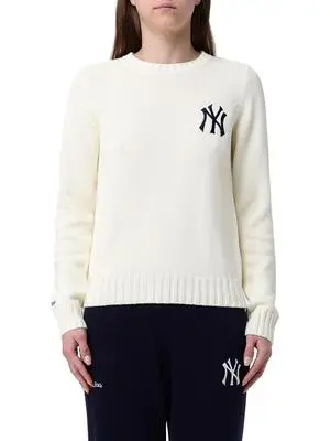 SPORTY & RICH Monogram Crew Neck Sweater - Ecru