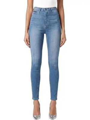 Philipp Plein High-waisted Skinny Cropped Jeans - Denim