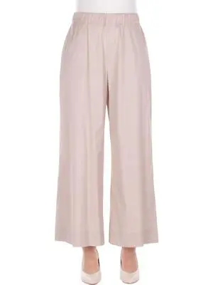 Max Mara Cotton Blend Palazzo Trousers - Sand