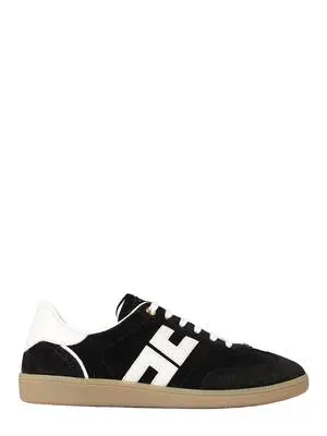 Elisabetta Franchi Suede Low Top Sneakers - Black