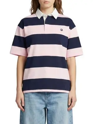 Coperni Striped Organic Cotton Polo Shirt - Multicolor