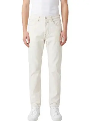 Closed Cooper Straight Fit Stretch Cotton Denim Jeans - Ivory