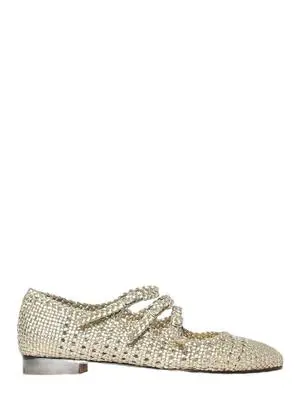 CAREL Woven Ballet Flats - Platinum