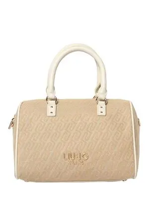 Liu Jo Monogrammed Boston Bag - Beige