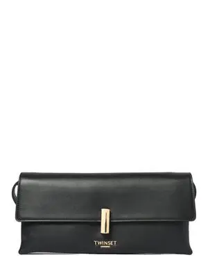 TWINSET Rectangular Crossbody Bag With Buckle Closure - Black