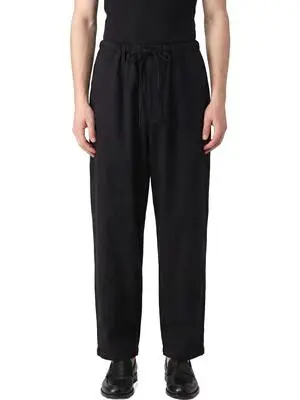 Y’s Wide Leg Pants With Drawstring Waist - Black
