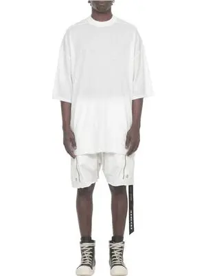Rick Owens Cotton Oversized T-shirt - White 1