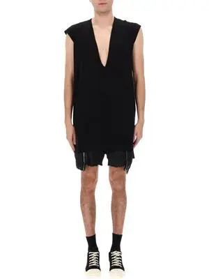 Rick Owens Cotton Oversized T-shirt - Black
