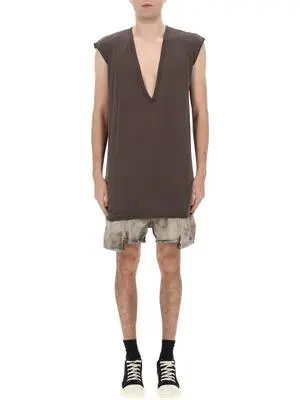 Rick Owens Cotton Oversized T-shirt - Grey