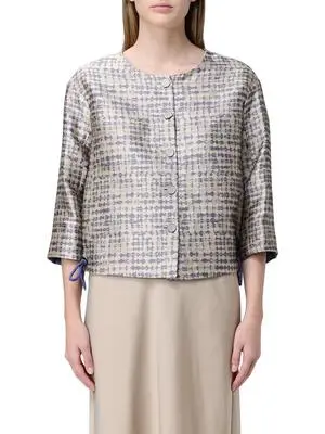Emporio Armani Jacket With Printed Pattern - Beige